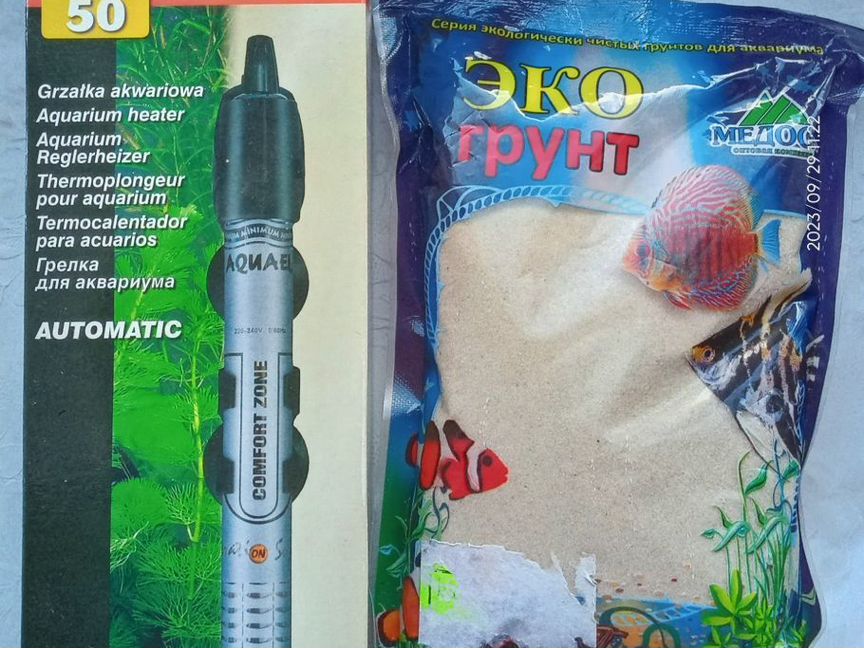 Обогреватель для аквариума, кварцевый песок