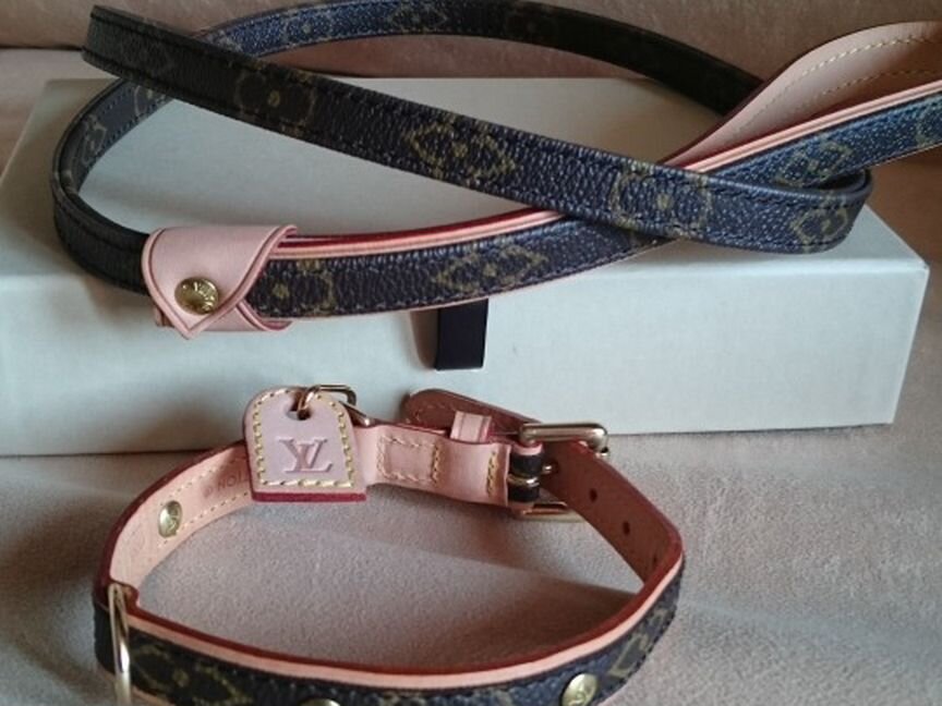Ошейник и поводок louis vuitton оригинал