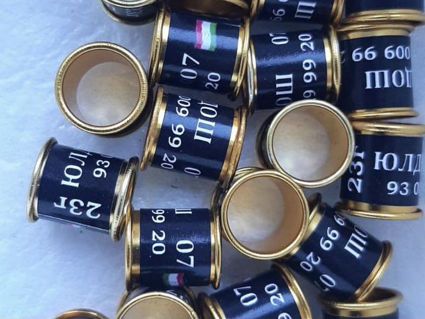 Кольцо именное для голубя с Вашими данными