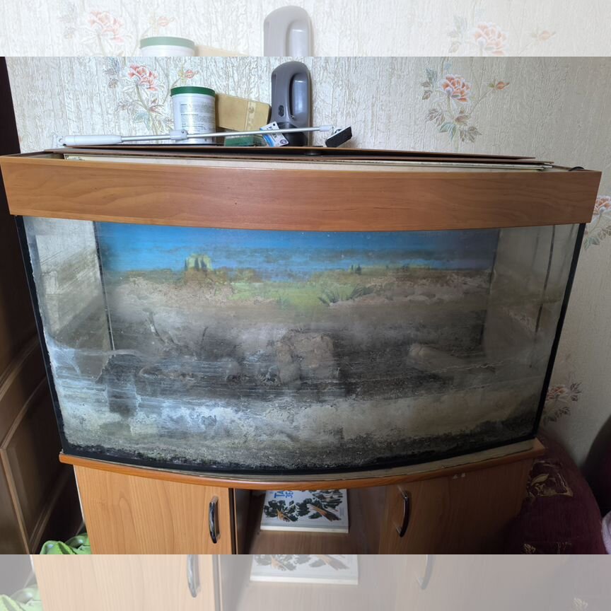 Отдам аквариум с тумбой