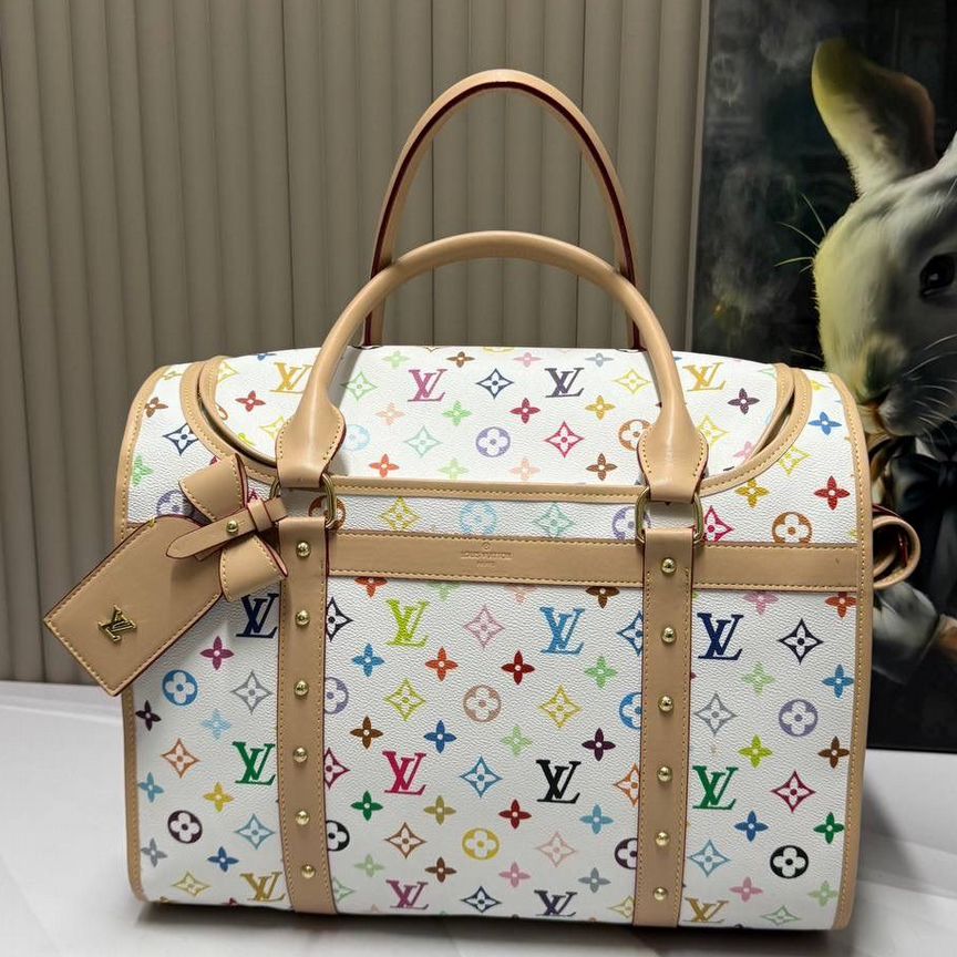 Переноска для собак Louis Vuitton White 40