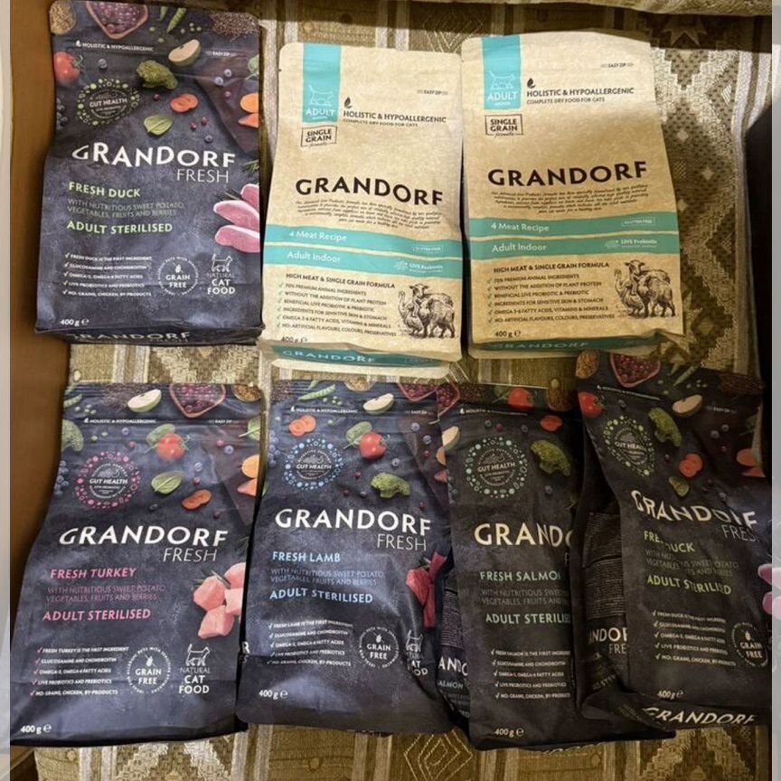 Корм для собак и кошек Grandorf 3 кг, 1 кг, 400 гр