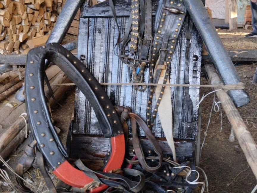 Конная сбруя и сани