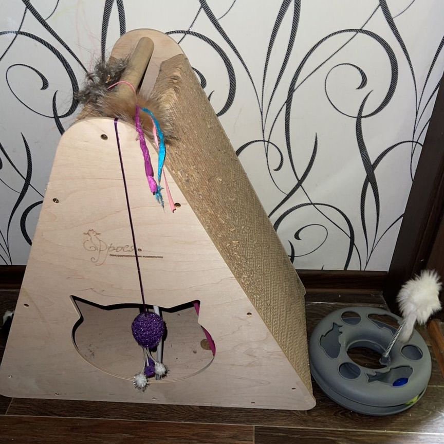 Когтеточка домик для кошки