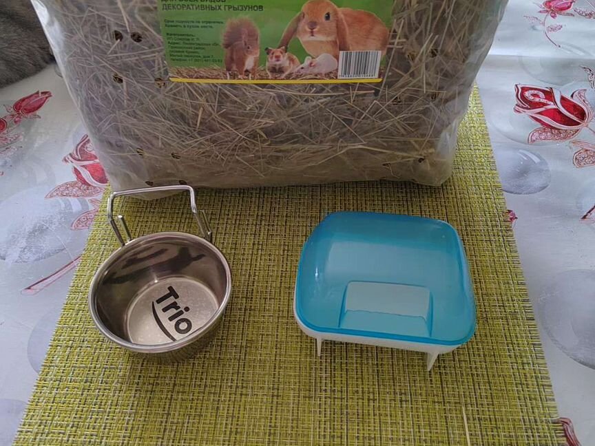 Сено ; мисочка ; ванночка ; для хомячков