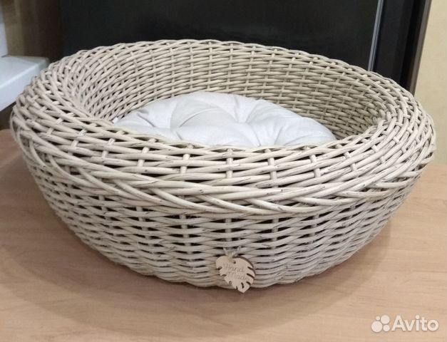 Лежанка для собак и кошек из ротанга купить в Москве | Животные и ...