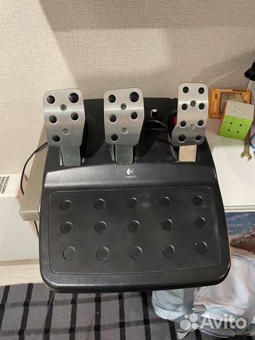 Педали logitech g27 с load cell купить в Москве | Электроника | Авито