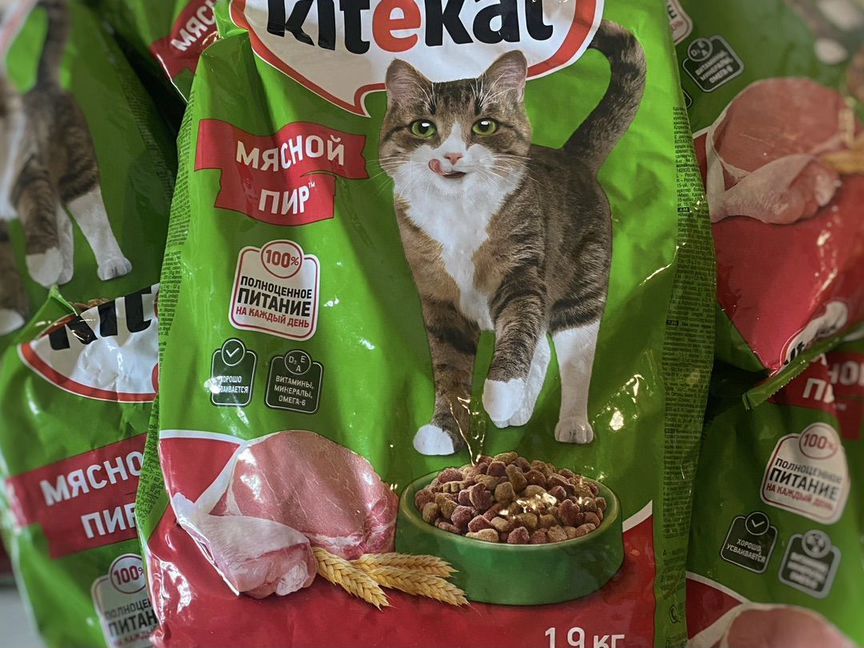 Сухой корм для кошек kitekat 1,9кг