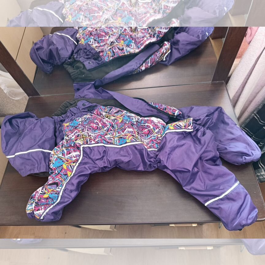 Зимний комбинезон для средней собаки