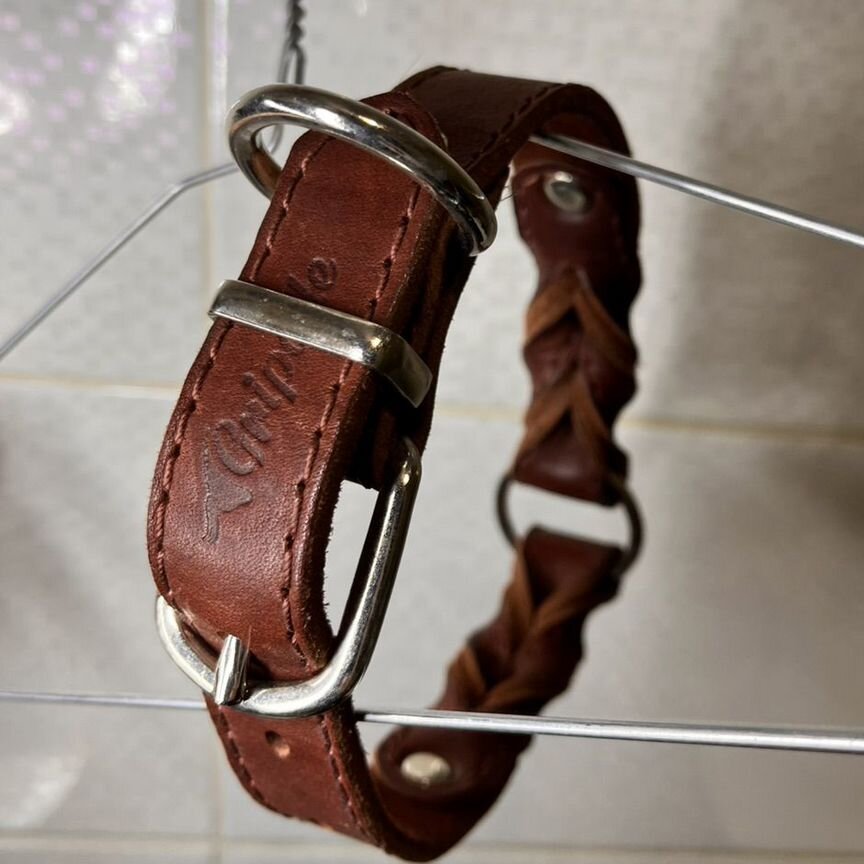 Ошейник для собак натуральная кожа