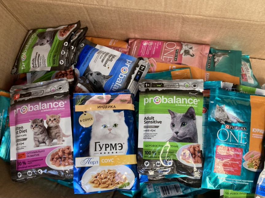 Влажный корм для кошек purina one