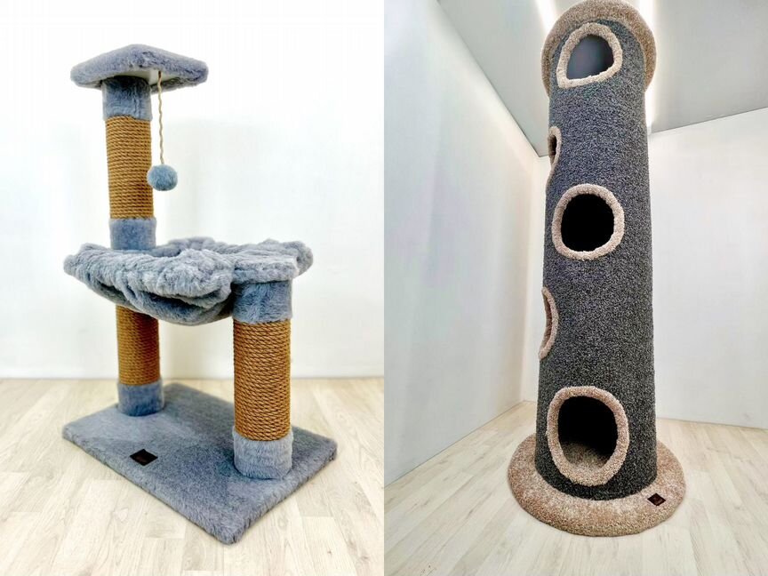 Когтеточка для кошек с домиком