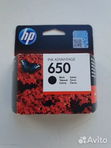 Картридж HP 650 черный CZ101AE и цветной CZ102AE купить в Санкт ...