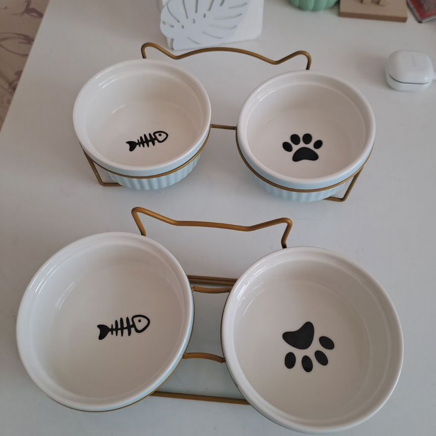 Миски для кошек на подставке