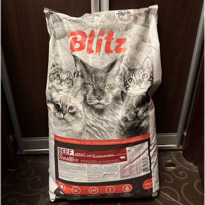 Корм для кошек blitz