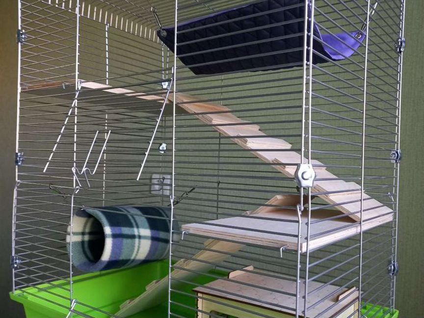 Клетка для грызунов, для крыс, хорьков, дегу