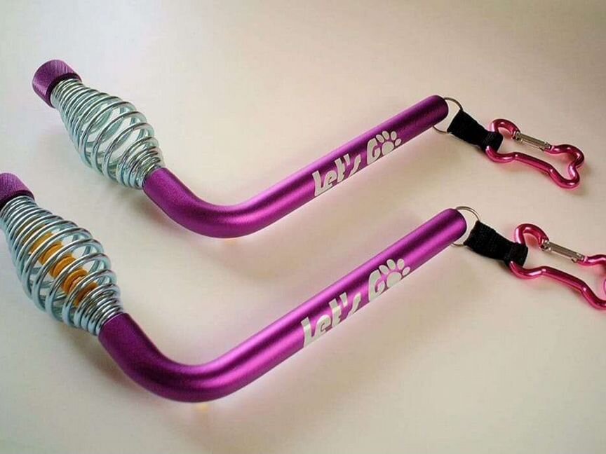 Вело поводок Let'sgo для прогулки с собакой фиолет