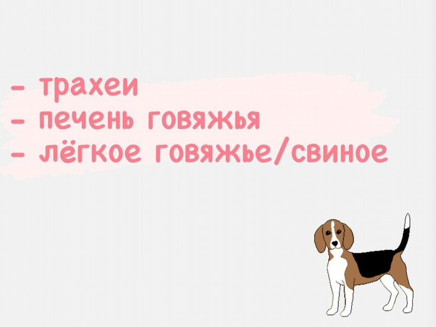 Сушеные лакомства для собак