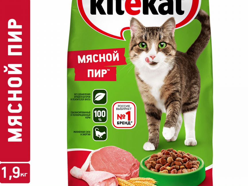 Корм китекат 1.9