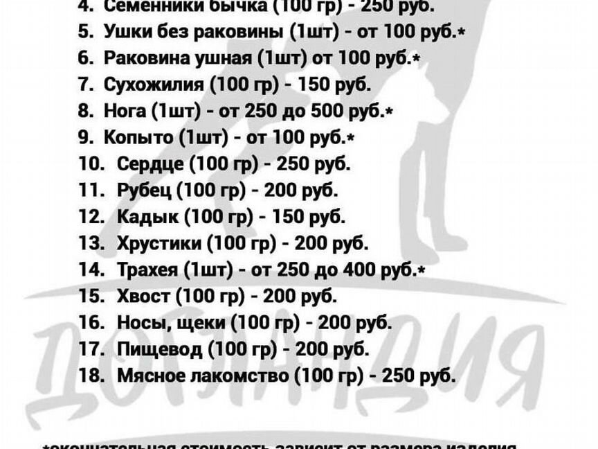 Лакомства для собак
