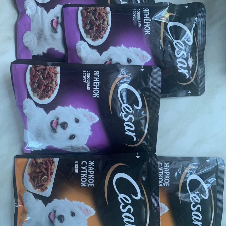 Влажный корм для собак cesar