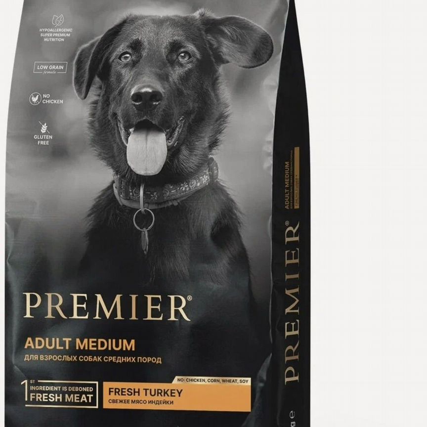 Корм для собак Premier с индейкой 6,5 кг