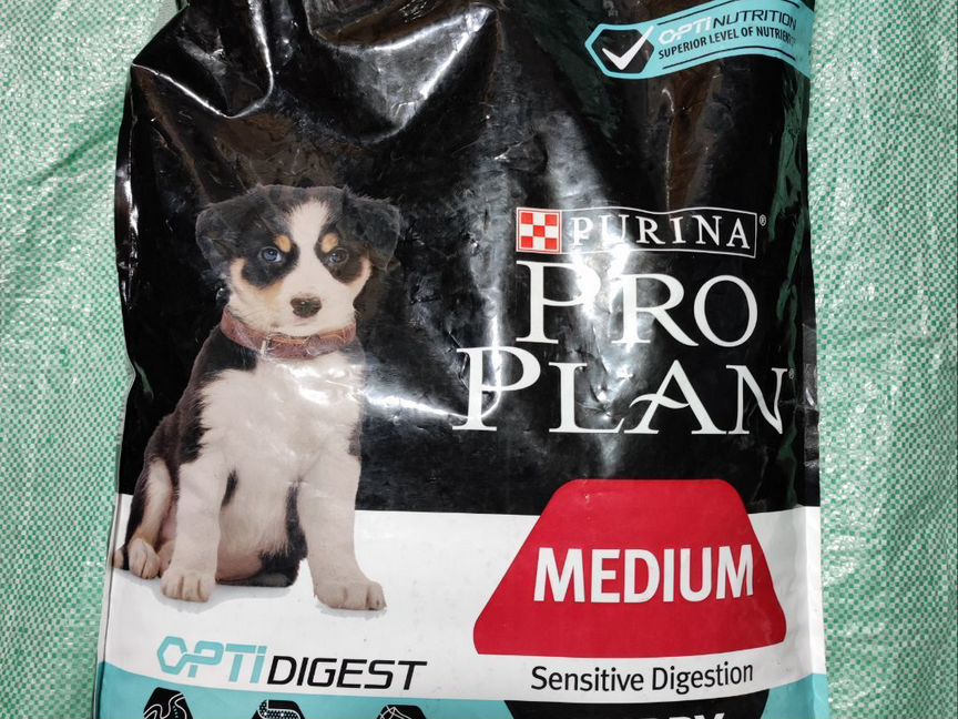 Корм для щенков Pro Plan Medium 12кг с ягнёнком