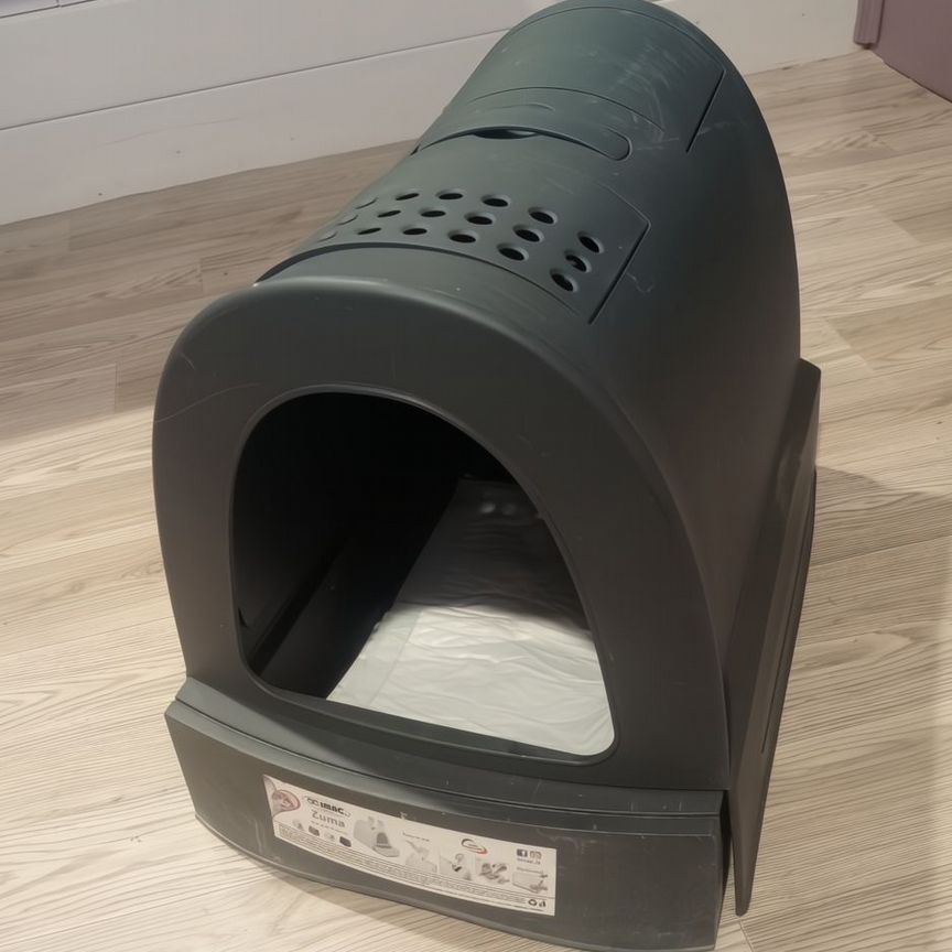 Туалет домик для кошек большой