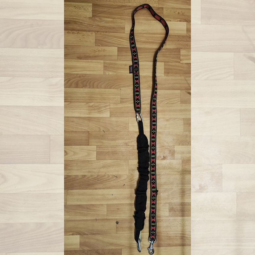 Поводок перестежка с амортизатором для собак