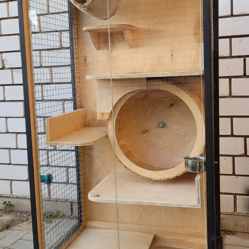 Клетка-витрина для шиншиллы