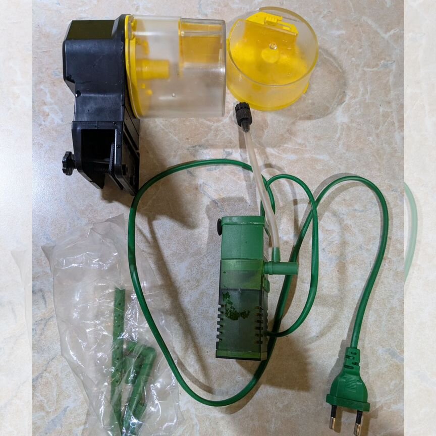 Авто кормушка и фильтр для аквариума