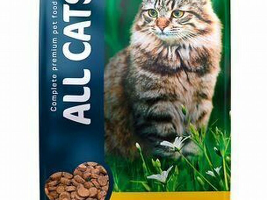 Сухой корм для кошек All Cats Ол Кэтс курица 13кг