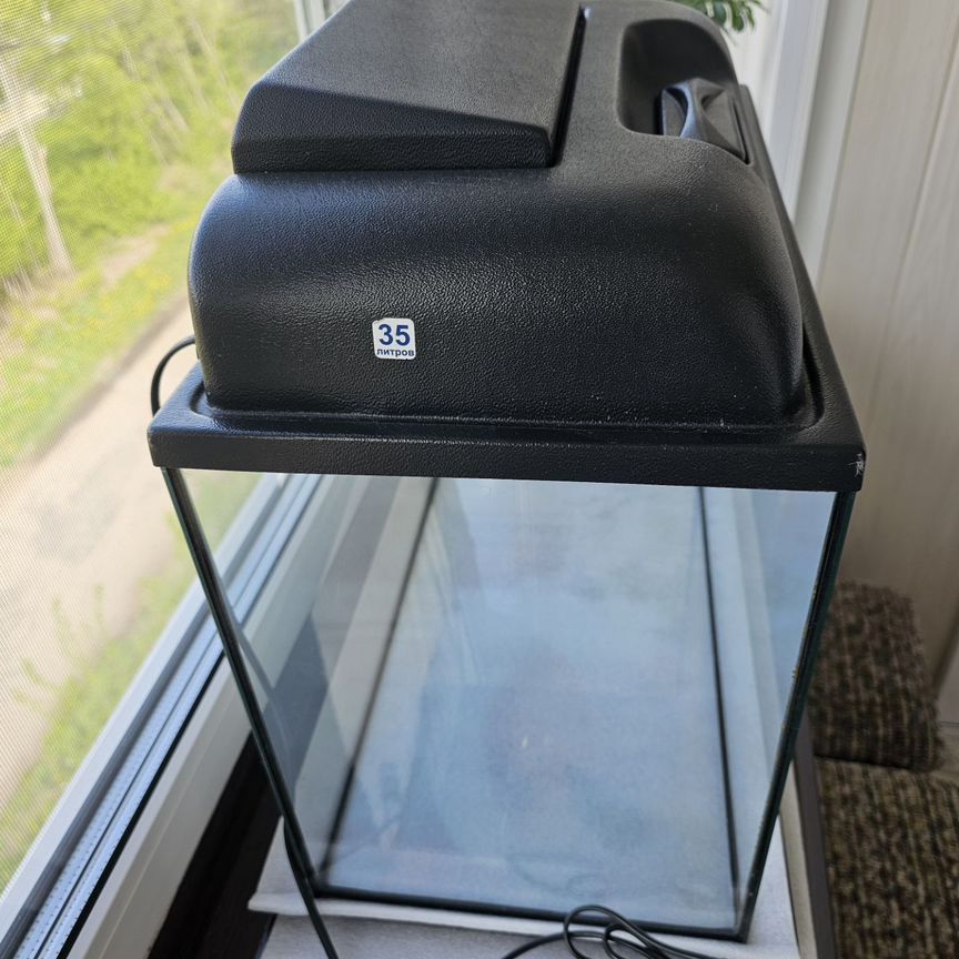 Аквариум 35л с поддоном и подсветкой