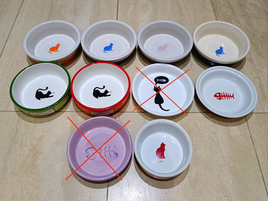 Миски для кошек керамические