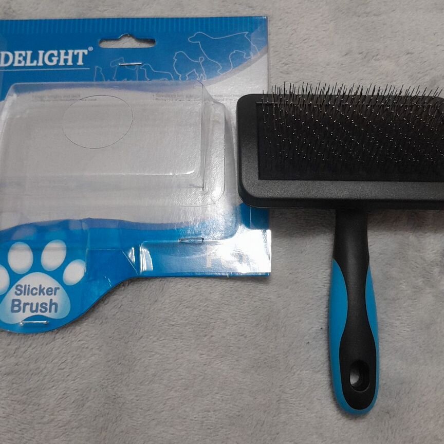 Пуходерка delight щётка для собак и кошек