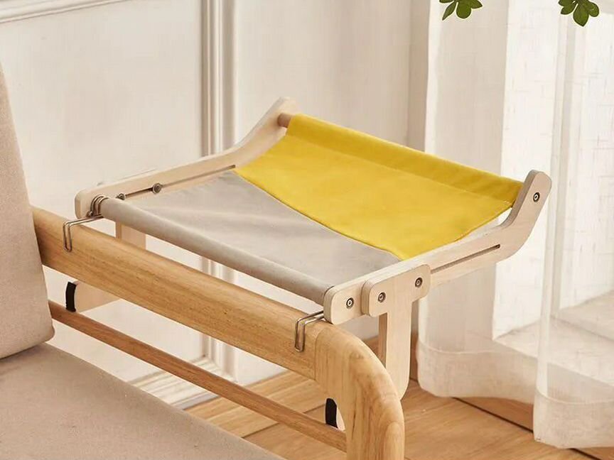 Подвесная кровать-гамак для кошек