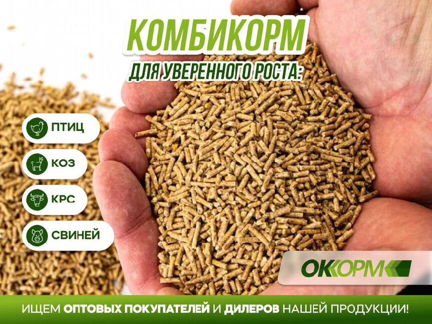 Комбикорм для с/х животных опт