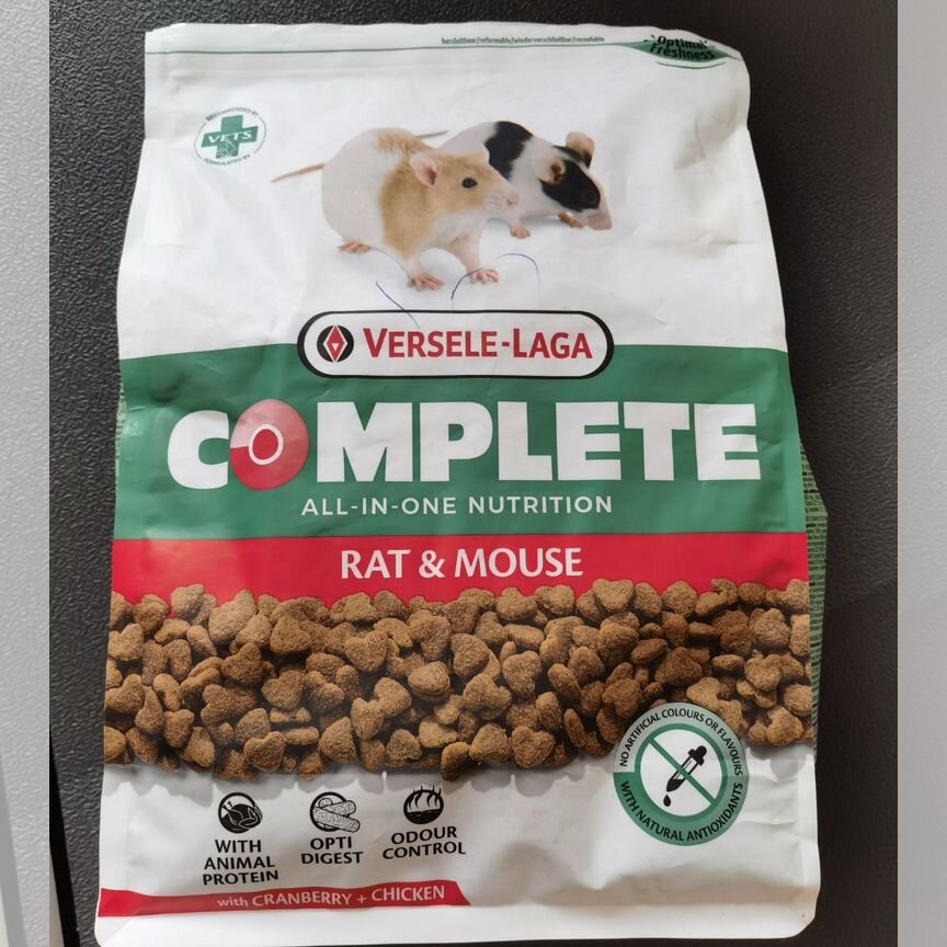 Корм для крыс и мышей complete RAT & mouse, 2 кг