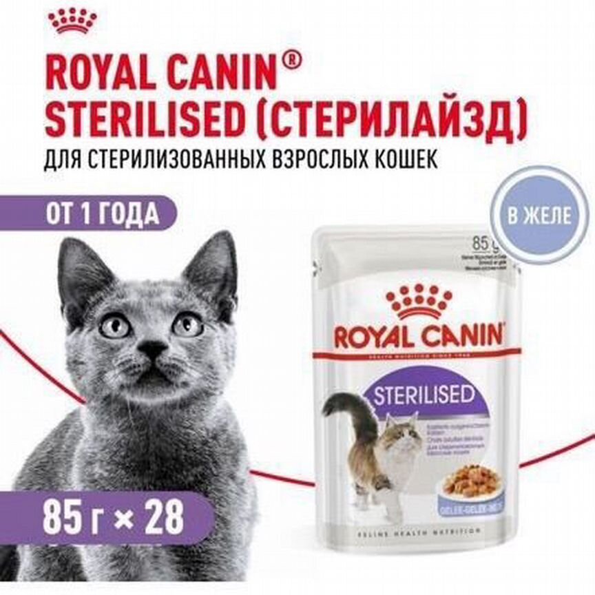 Корм для кошек royal canin sterilised