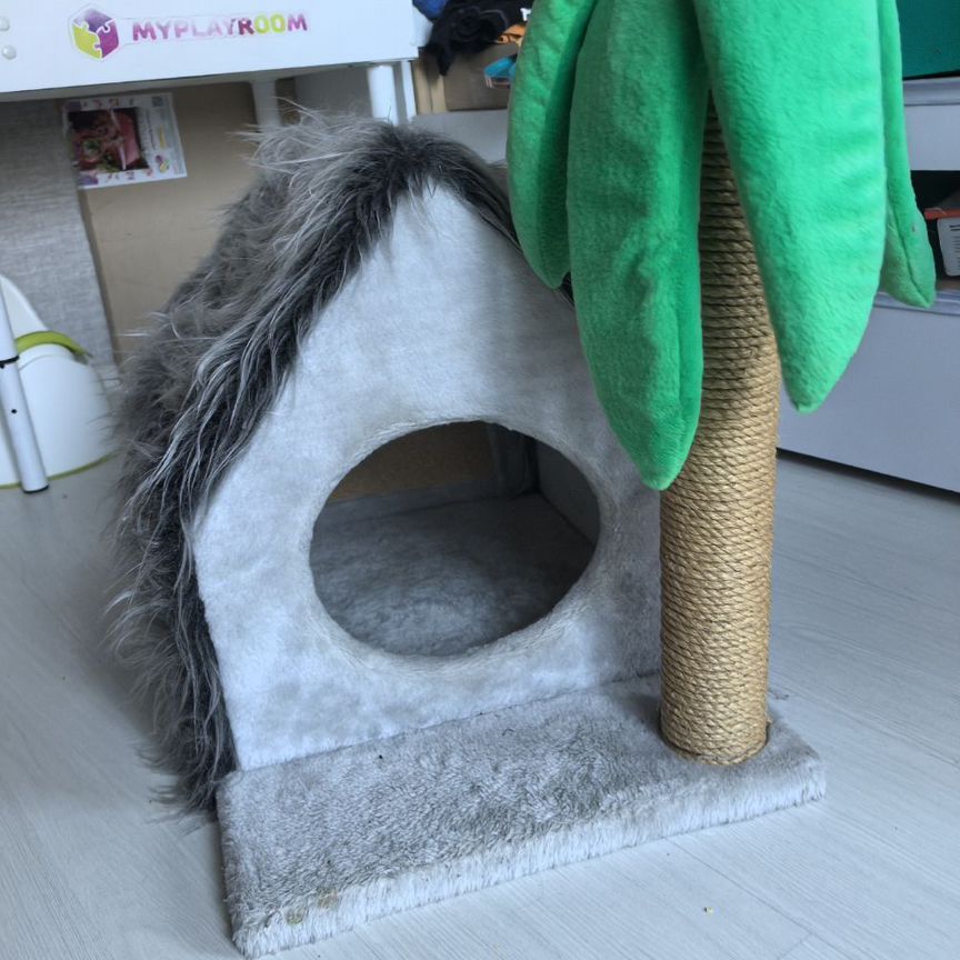 Домик для кошки с когтеточкой