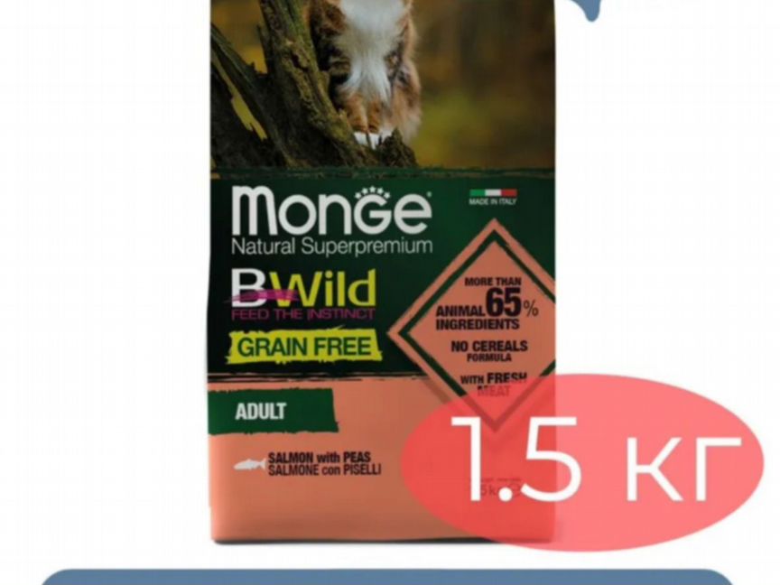 Monge Cat Bwild Grain Free - лосось, беззерновой