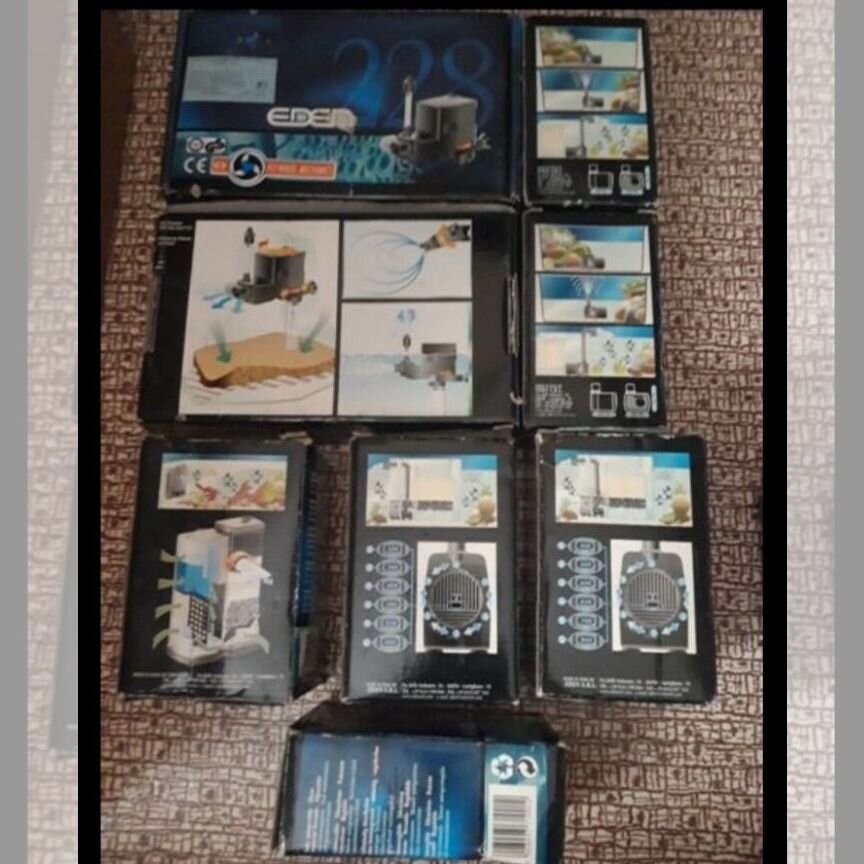 Помпа погружная мини насос для аквариумов 8 в 1