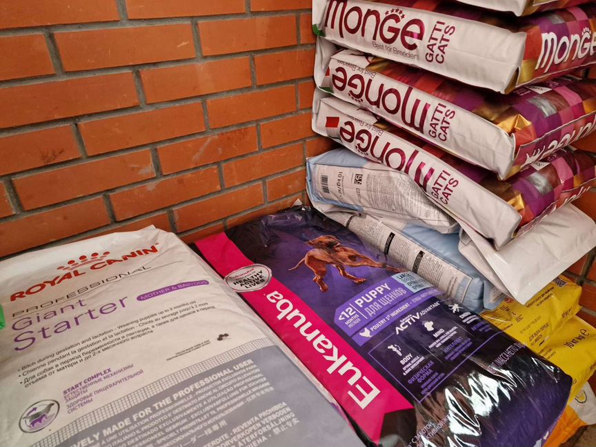 Корма Monge, Gemon, Royal Canin, Purina, ProPlan