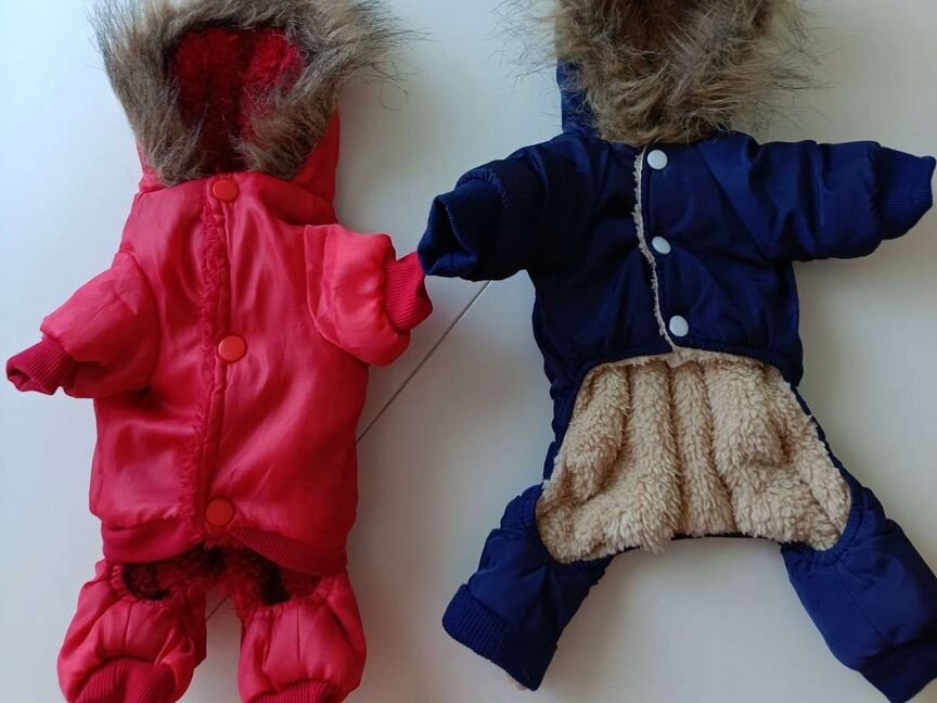 Тëплые комбинезоны, для маленьких собачек