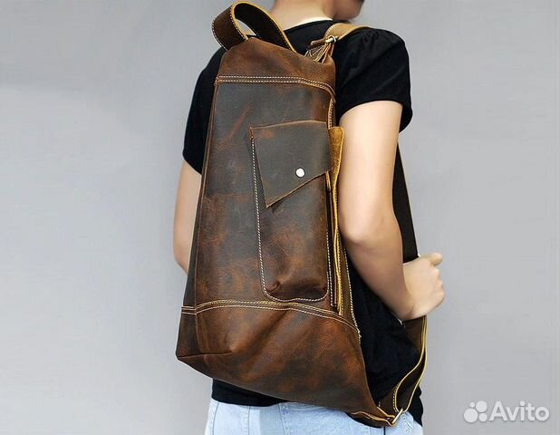 Сумка рюкзак банан из натуральной кожи новая BP758 купить в Москве ...