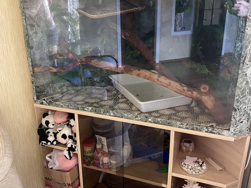 Продам террариум на 300 Л С тумбой, Б/У