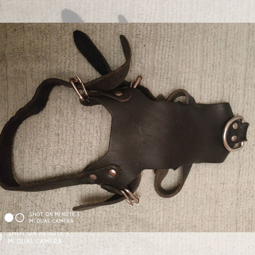 Намордник для собак, кожаный