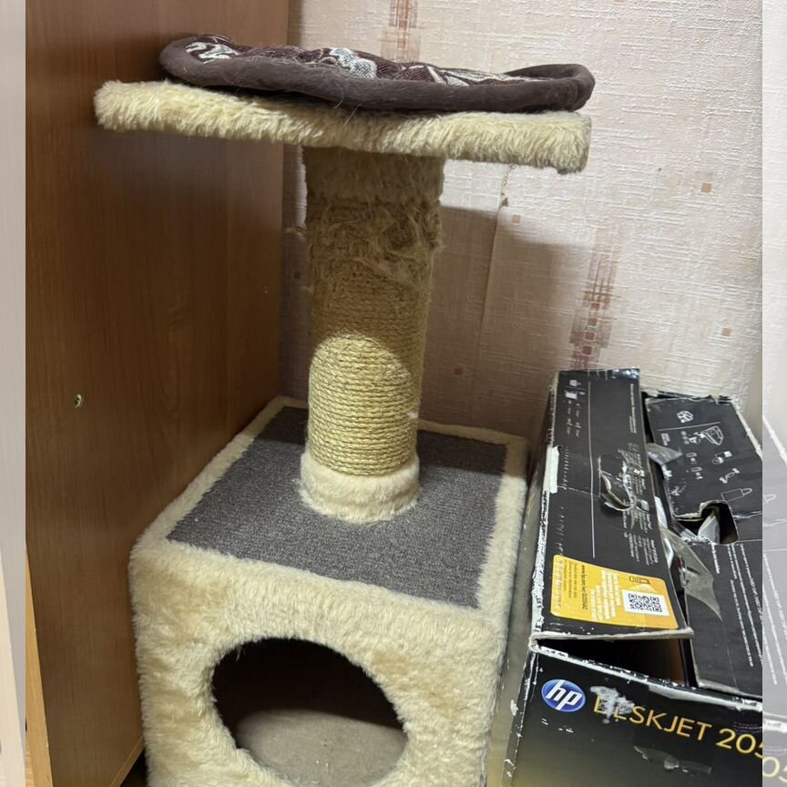 Когтеточка домик для кошки