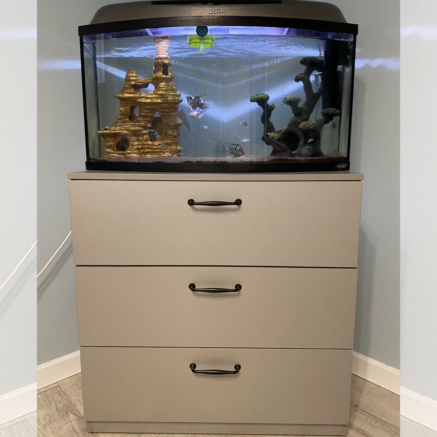 Аквариум aquael 105 л. с тумбой