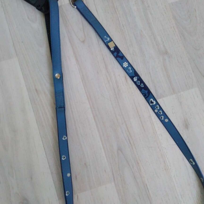 Поводок кожа для собак 1,2 м